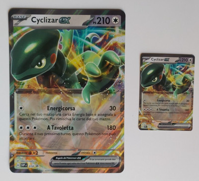 POKEMON 2 CARD - CYCLIZAR EX 018 Promo - Carta Gigante + Standard | eBay