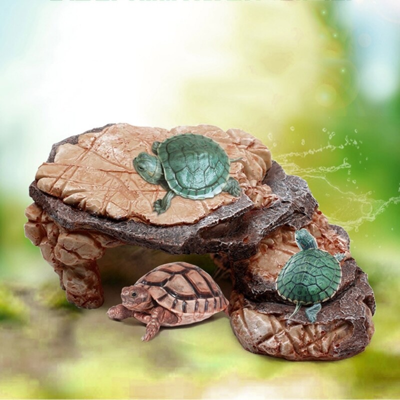 Reptile Resin Hides Cave Turtles Rock Hideout House Lizard Hiding ...