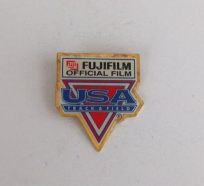 Vintage Fujifilm Official Film USA Track & Field Lapel Hat Pin | eBay