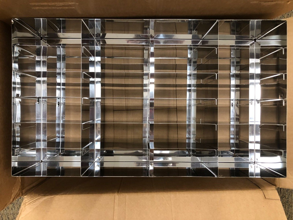 Stainless Steel Laboratory Storage Freezer Racks 24 Slot Size: 22"x12.5 ...