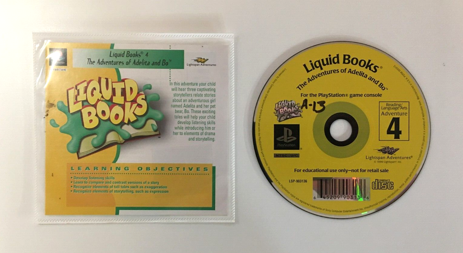 Liquid Books Discs #1-6 Educational For PS1 (Playstation 1) Lightspan ...