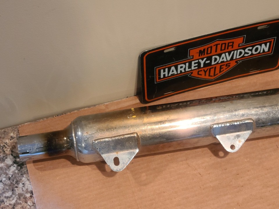 Harley Panhead Shovelhead Fishtail Exhaust Pipe Muffler ? | eBay