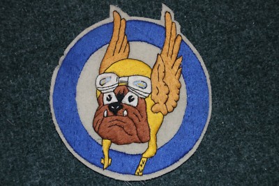 US ARMY AIR FORCE WWII 355TH FIGHTER SQUADRON A2 JACKET PATCH SQDN SQ ...
