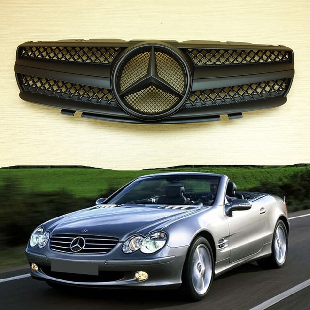 SL Type Front Grille For Mercedes-BENZ R230 W230 Convertible 03-06 ...