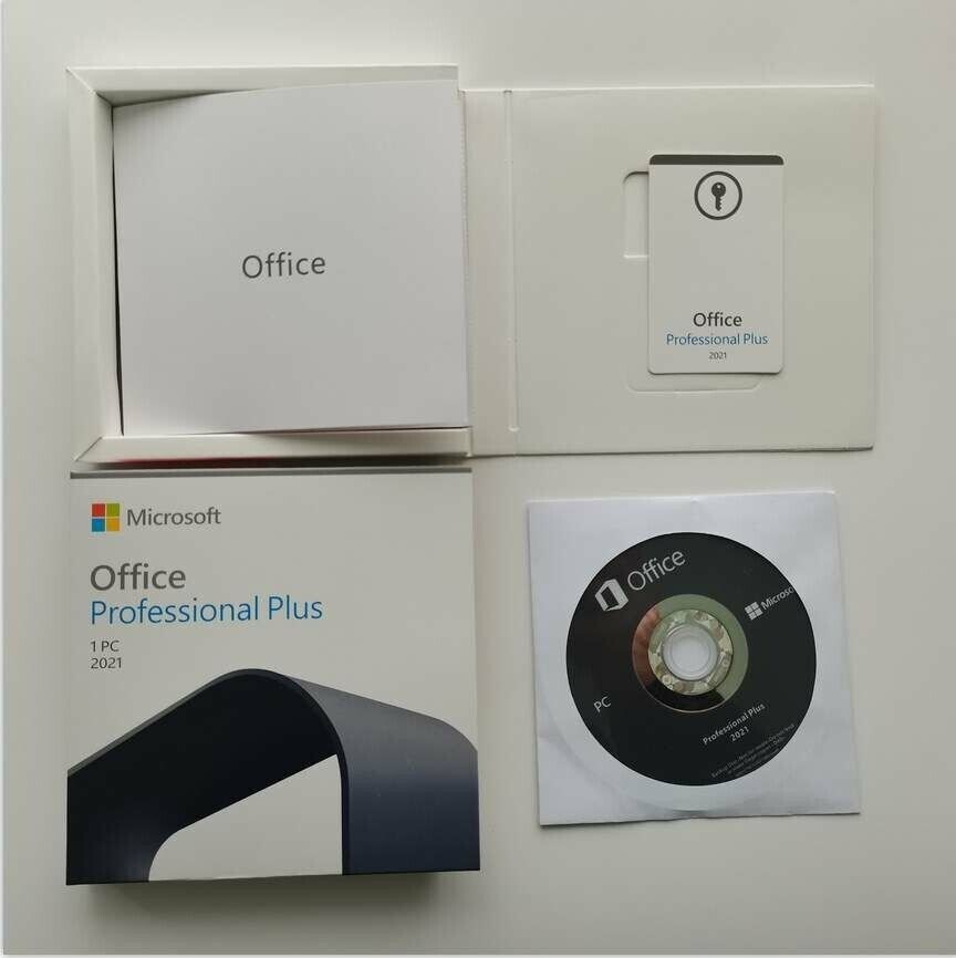 Microsoft Office 2021 Pro Professional Plus DVD Package & Activation ...