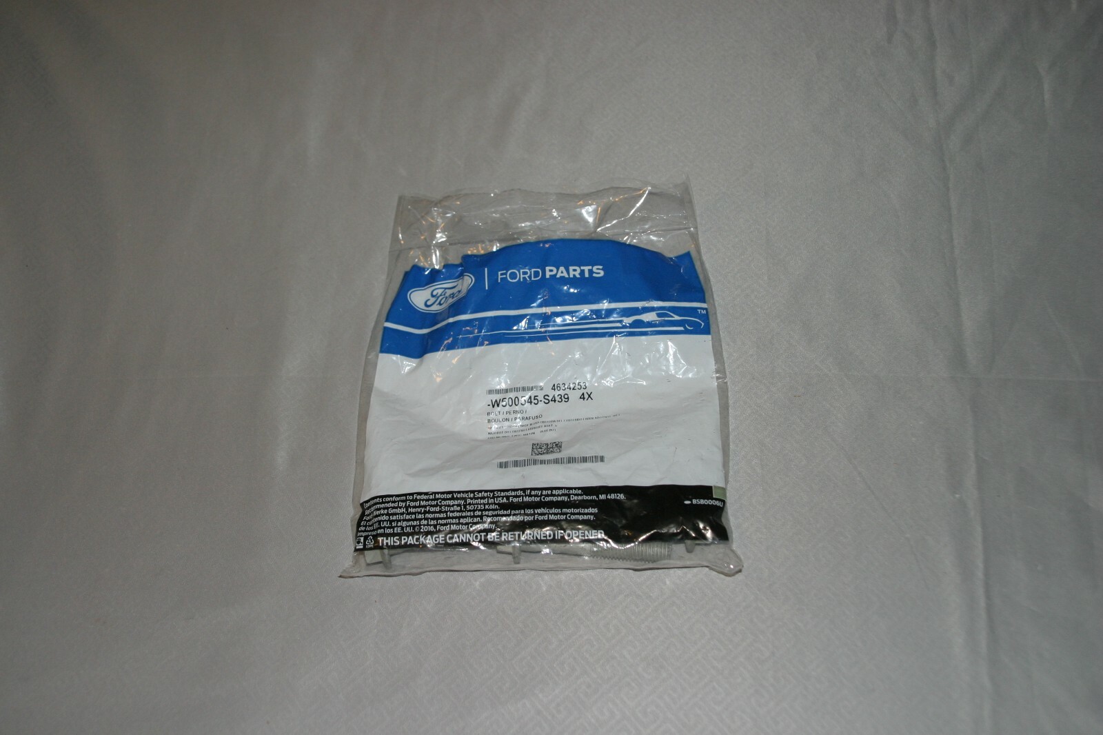 Ford factory hardware bolts 4 pack W500545-S439 brand new in package | eBay