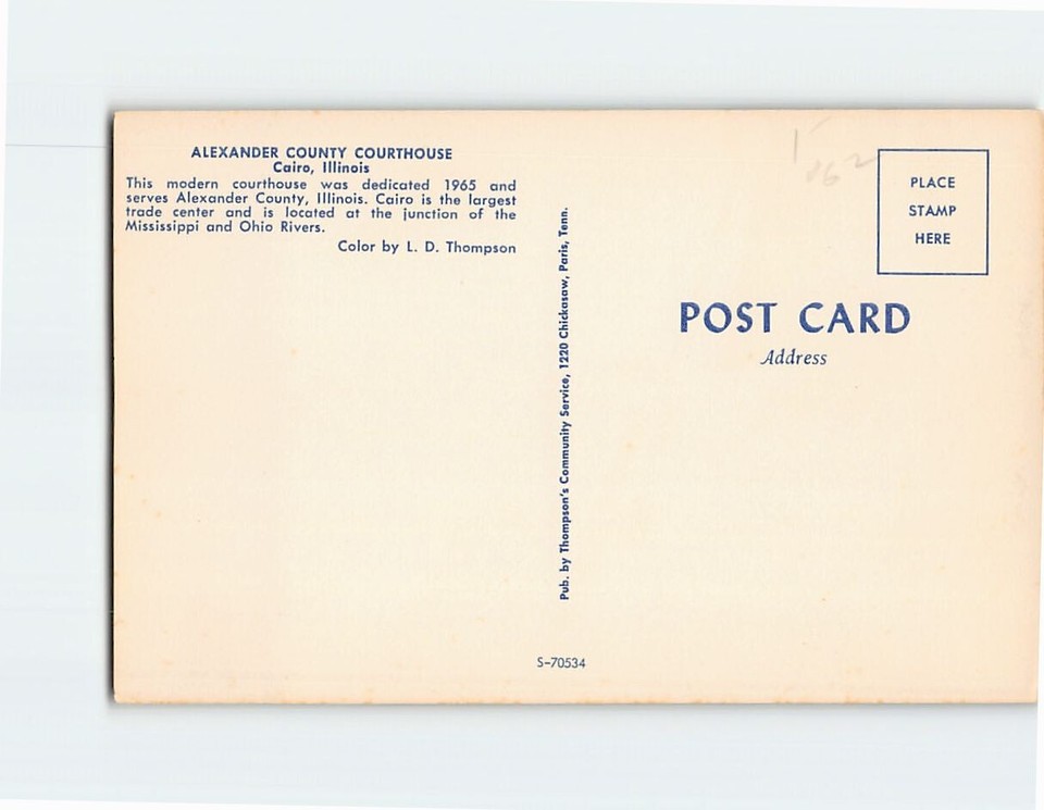 Postcard Alexander County Courthouse Cairo Illinois USA | eBay