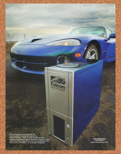 Falcon Northwest Gaming PC Original 2003 Ad Authentic Retro Computer ...