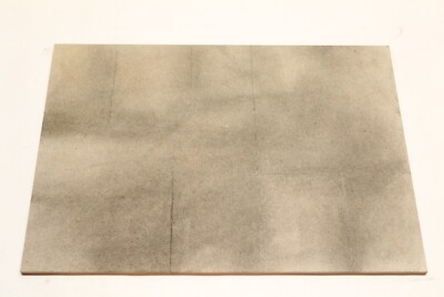 CONCRETE YARD A4 3MM CARD SCENE BASEBOARD MODEL RAILWAY HO/OO GAUGE ...