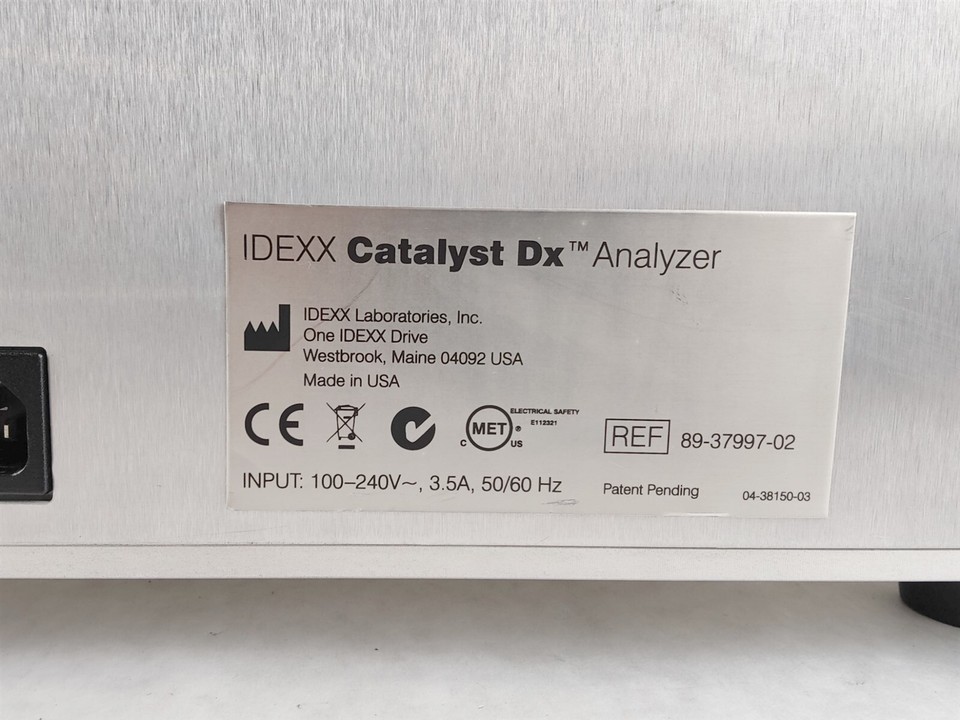 Idexx Catalyst DX Vet Blood Analyzer 89-37997-02 Laboratory Testing ...