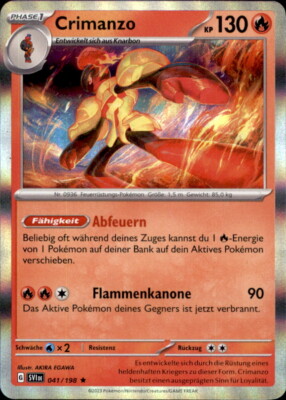 Pokemon 041/198 - Crimanzo - Holo Rare - SV1 Karmesin & Purpur | eBay.de