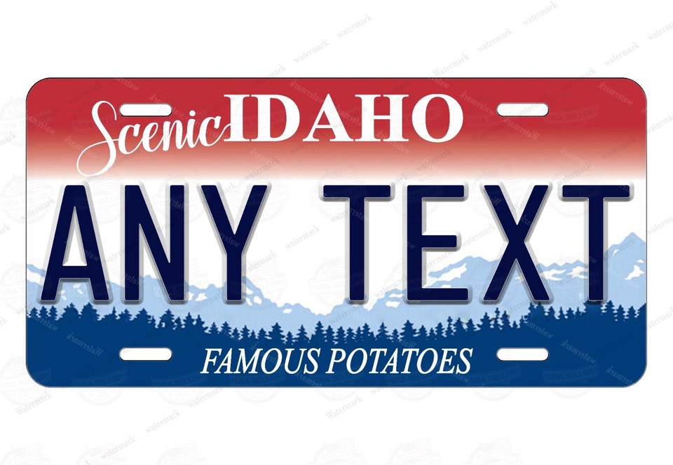 Vintage State License Metal Plate Tag Customized Auto Car Bicycle RV ...