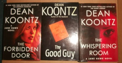 Dean Koontz Bantam all 1st FE hardcover lot of 3 Jane Hawk 2&4 The Good ...