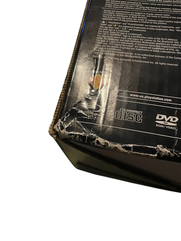 60GB CIB Playstation 3 Backwards Compatible CECHA01 Matching Serial ...