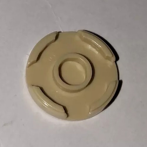 LEGO TAN Tile Round 2x2 Salad Bowl Red Number 3 Sticker 14769pb279 Set ...