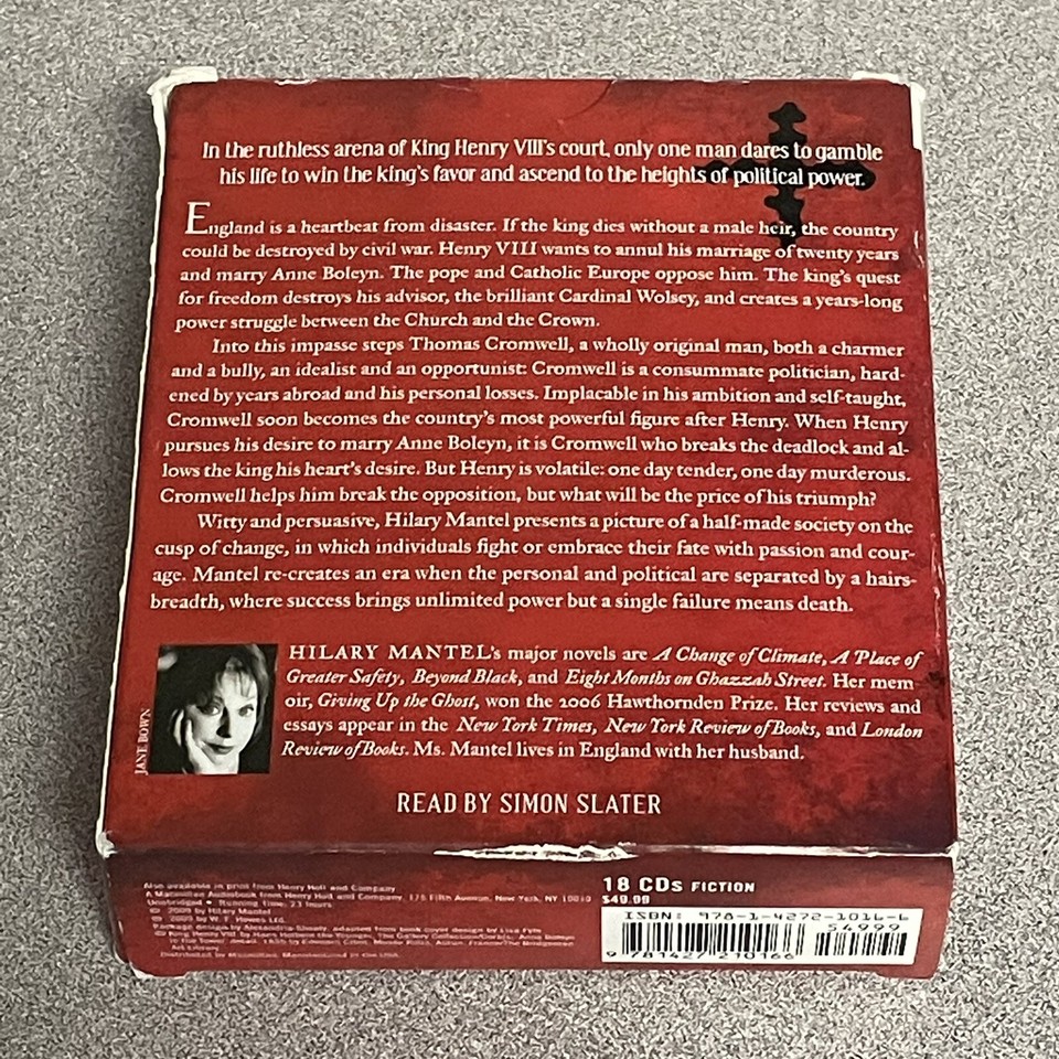 Wolf Hall Trilogy Series Wolf Hall by Hilary Mantel 2009, Compact Disc ...