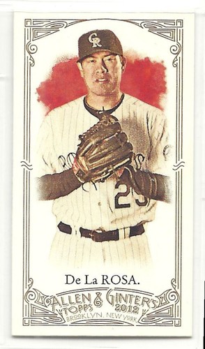 2012 Allen & Ginter Mini A&G Back Jorge de la Rosa 253 | eBay