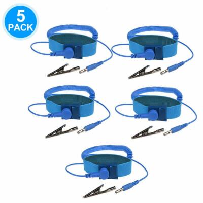5 x Anti-Static WristBand Strap ESD Grounding Wrist Strap Prevents ...