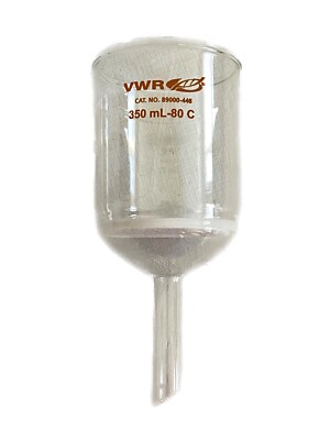 VWR Glass 350mL Coarse Fritted Buchner Filter Funnel 80mm 89000-446 | eBay