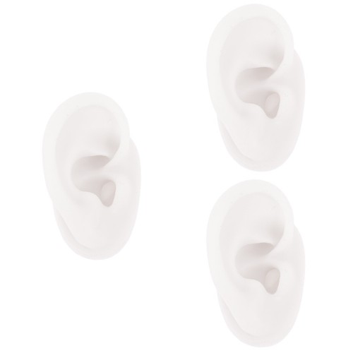 Set of 3 Silicone Body Part Model Piercing Practice Jewlery Jewelry Ear ...