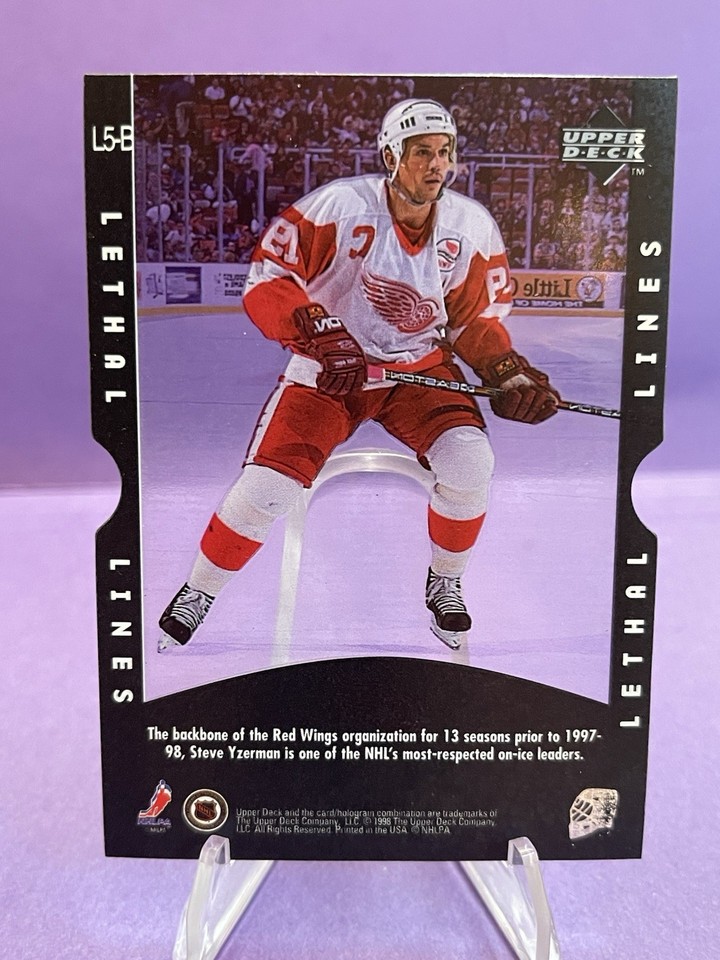 1997-98 Upper Deck Ice Lethal Lines Steve Yzerman #L5-B HOF | eBay