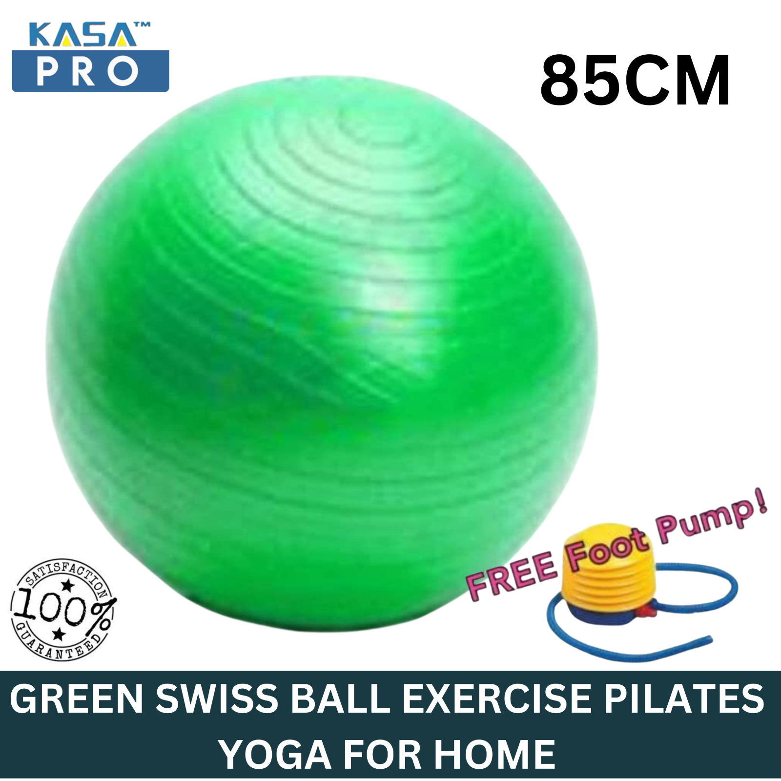 KASA 85cm Yoga Ball Exercise Pilates Fitness HomeGym Equipment ...
