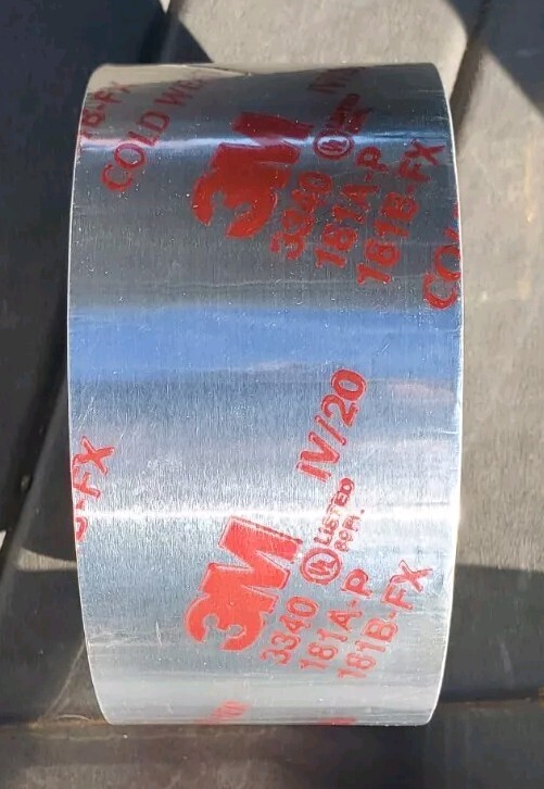 1 Roll Of 3M 3340 2-1/2" x 50yd HVAC Foil Tape UL181A-P New - FREE ...