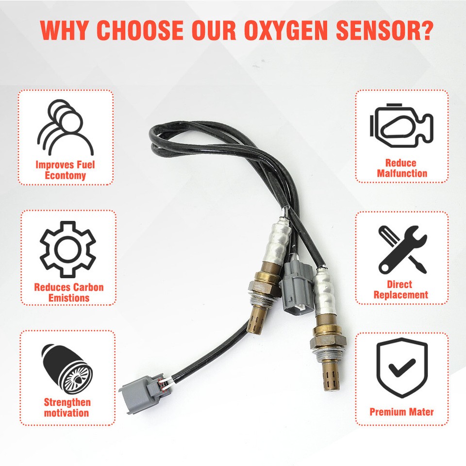 2pcs For 1999-2004 Honda Odyssey 3.5L Upstream & Downstream Oxygen O2 ...