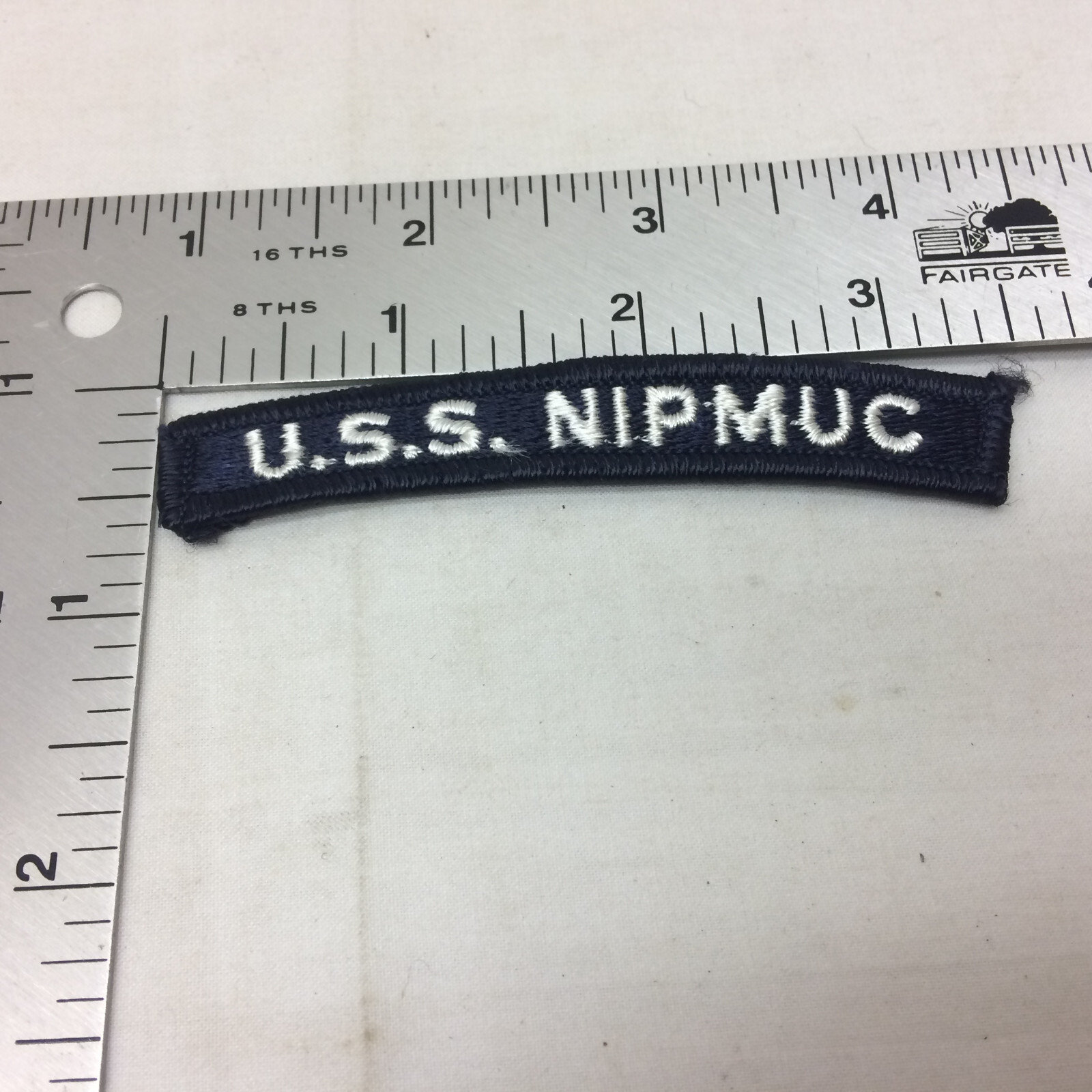 Military Patch U.S.S. Nipmuc US Navy Ship Uniform Shoulder Arc Tab ...