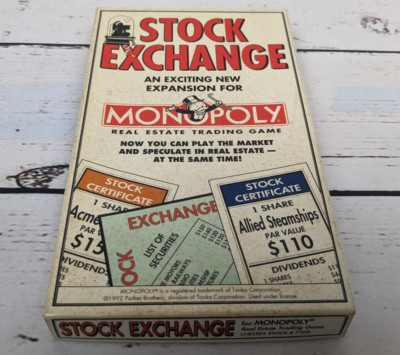 Chessex Board Game Monopoly Stock Exchange Expansion Cards in Shrink | eBay