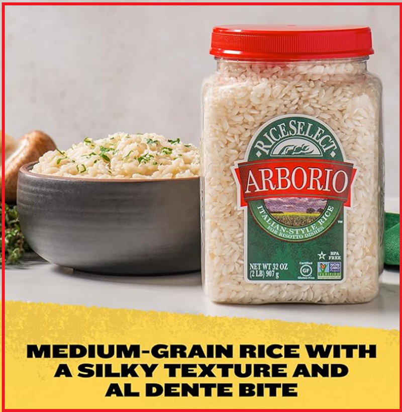 RiceSelect Arborio Rice for Italian Risotto, Gluten Free Rice, Non-GMO ...