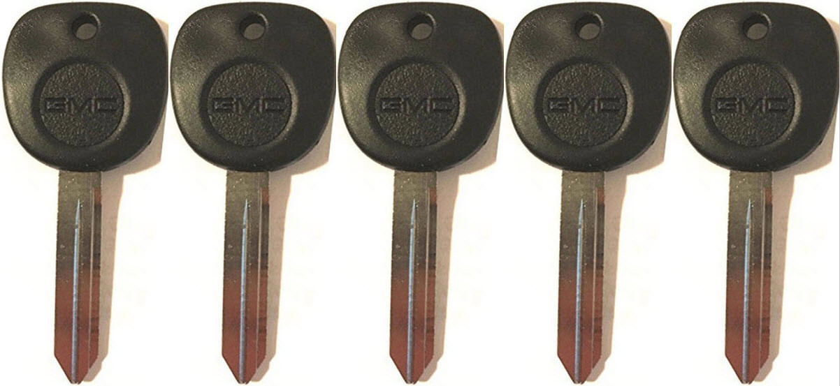 5 New OEM Original GMC Logo Key Blanks UNCUT 15026222 598009 Yukon ...