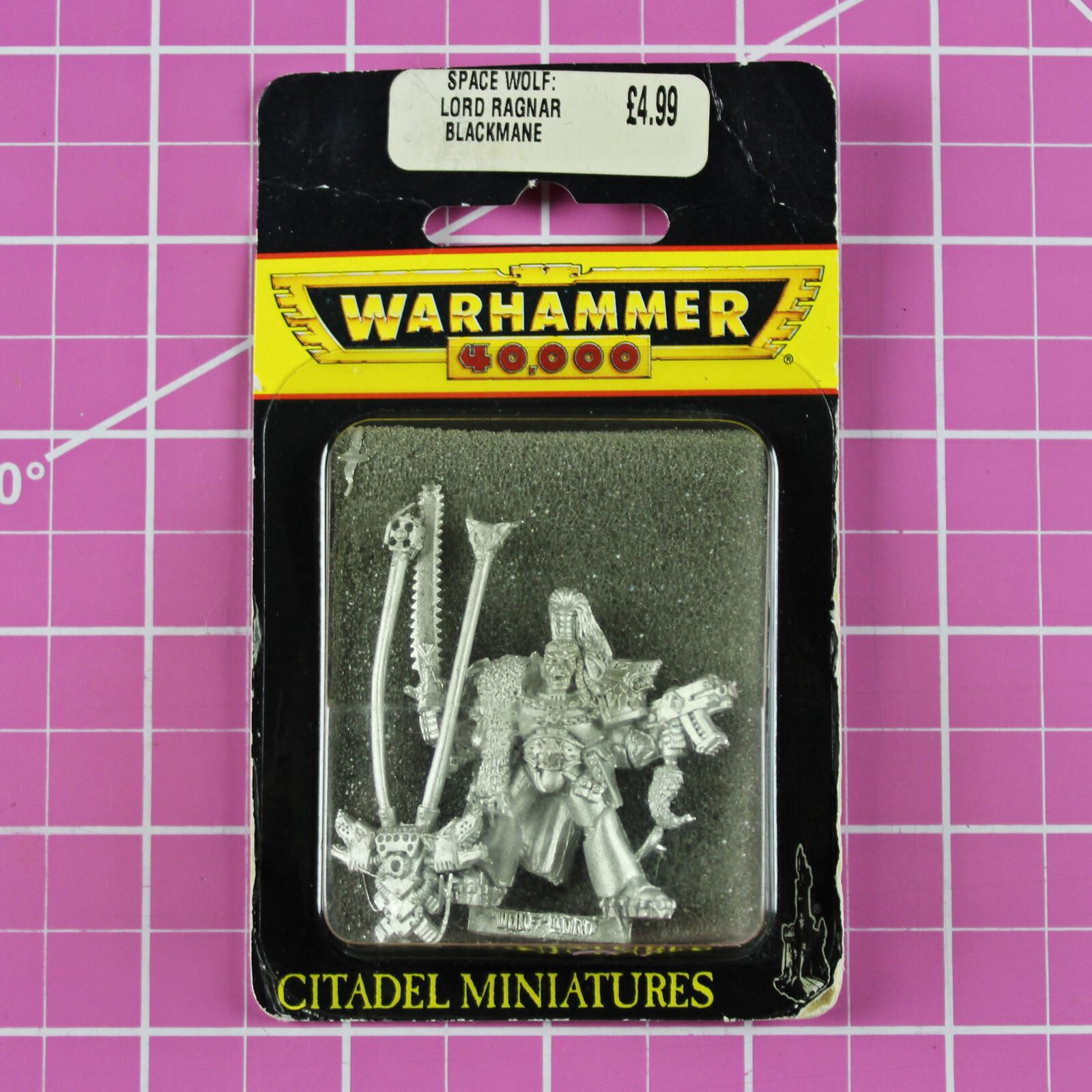 Warhammer 40K Ragnar Blackmane Space Wolf Lord NIB Metal - OOP - Space ...
