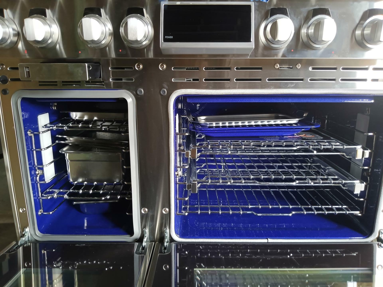 Signature SKSDR480SIS 48 Inch Double Oven Dual Fuel Convection Range w ...