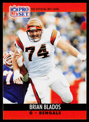 Brian Blados, 1990 Pro Set, #468, Cincinnati Bengals, | eBay