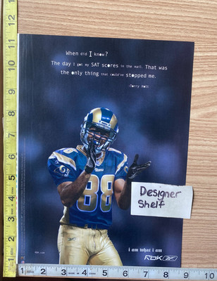 Torry Holt Rams Football For RBK Fashions 2006 Print Advertisement | eBay