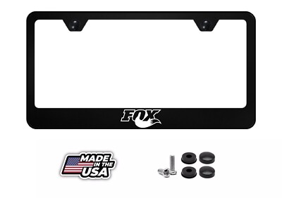 Fox Racing License Plate Frame | Black Metal | Street Racing ...