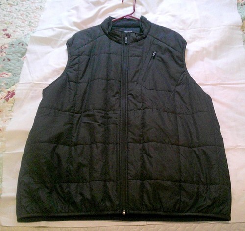 Men's PGA Tour quilted vest -Black - Size XXL-2 side pockets/chest ...