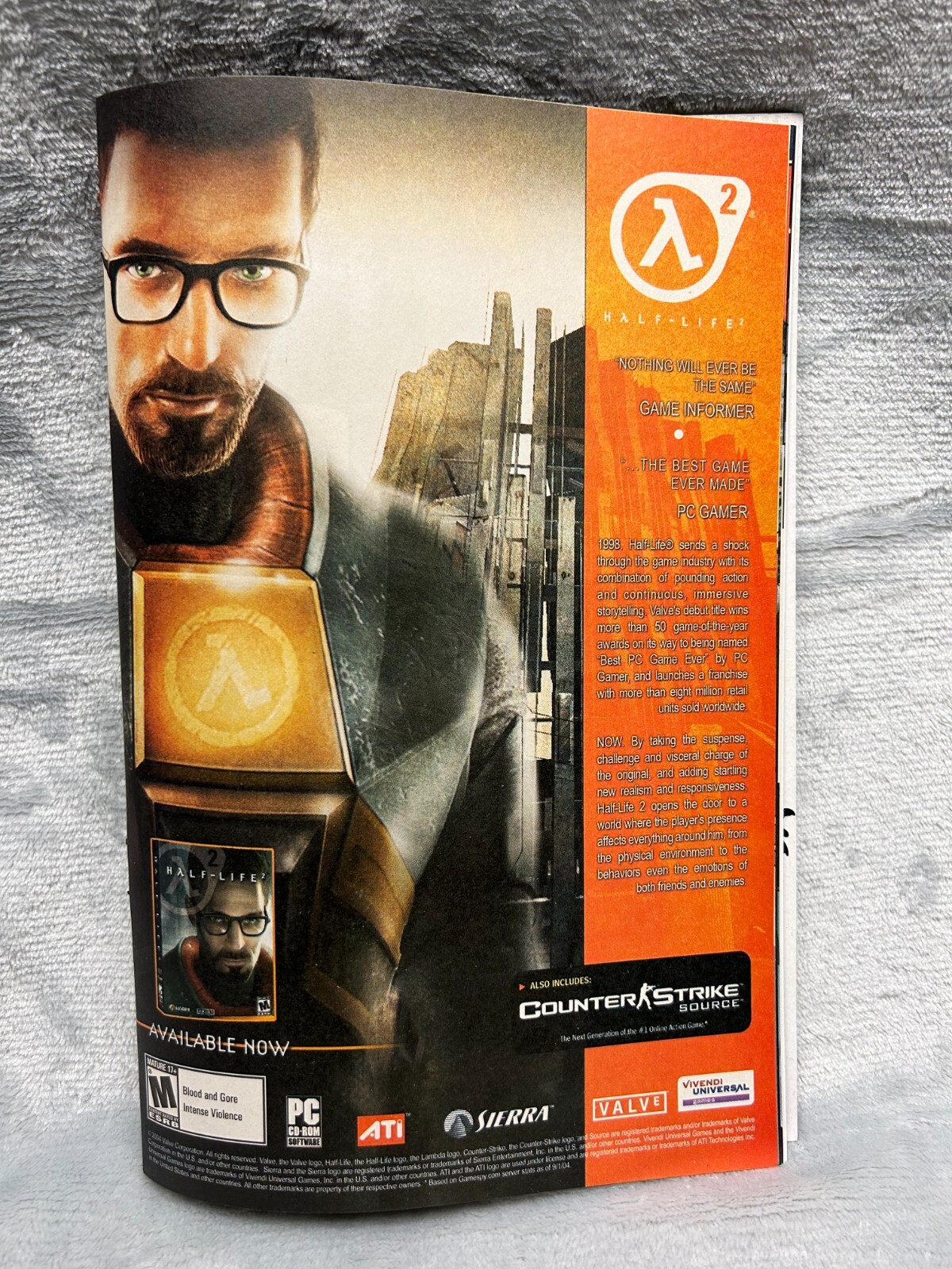 RARE A2 Advent 2 Half-Life 2 Counter Strike Print Ad | eBay