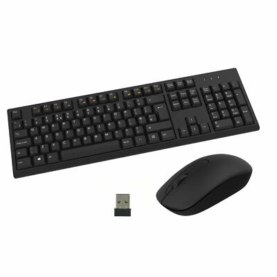 CIT EZ-Touch Wireless Keyboard and Mouse Set For PC Laptop USB Dongle ...