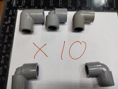 LOT OF 10 1/2" .5" Socket CPVC SCH 80 90° Elbow SLIP GLUE NFS-PW PVC | eBay