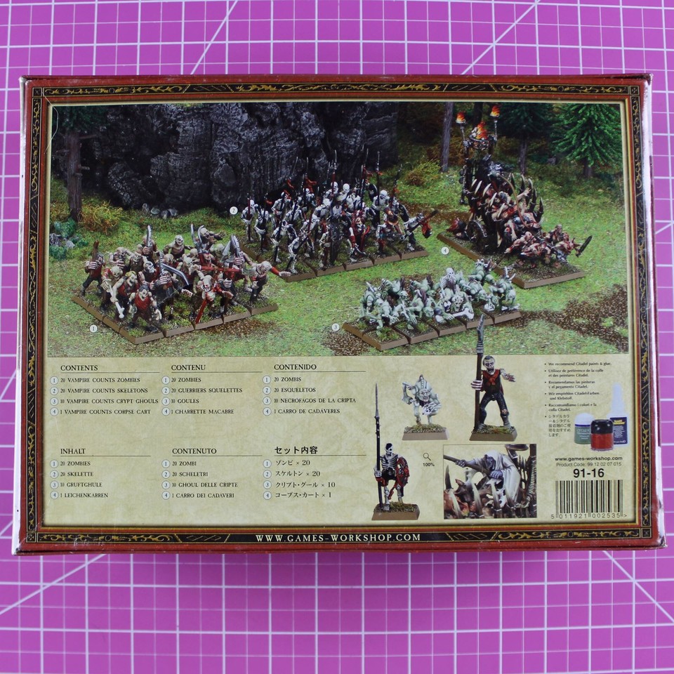 Warhammer Vampire Counts Battalion NIB Plastic Undead Zombies Ghouls ...