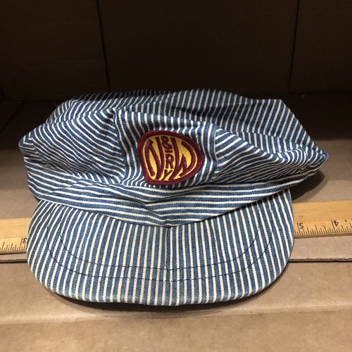 Vtg Norfolk Western Railway Hat Railroad Conductor Engineer Snapback ...