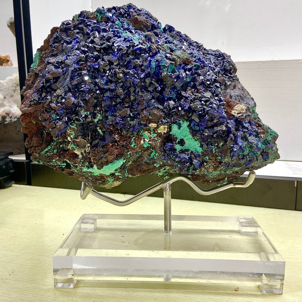 17.63LB Natural Blue Copper Ore Crystal Mineral Sample from Laos | eBay