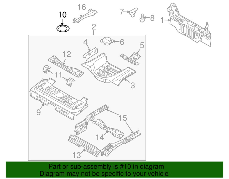 Genuine GM Spare Tire Panel 96483244 | eBay