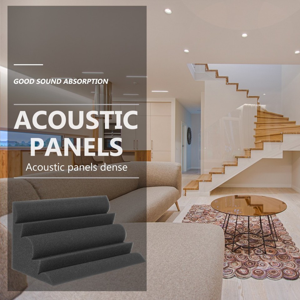4 Pcs Sound Absorbing Corner Panel Soundproofing Bass Trap Acoustic ...