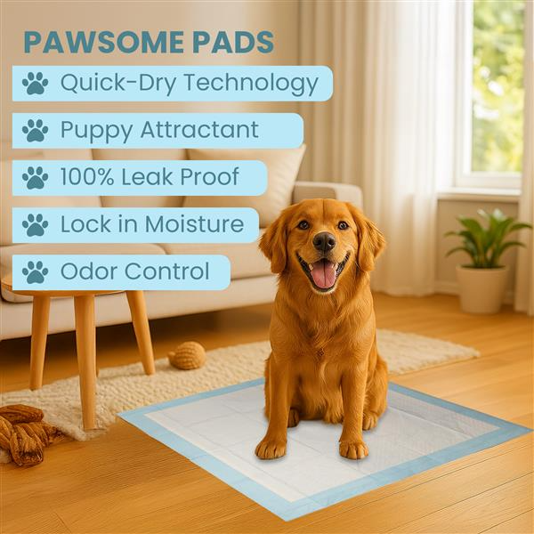 Blue Scented Pee Pads XL 24x36 Training Pads for Dogs Wee Wee Pad 25 ...