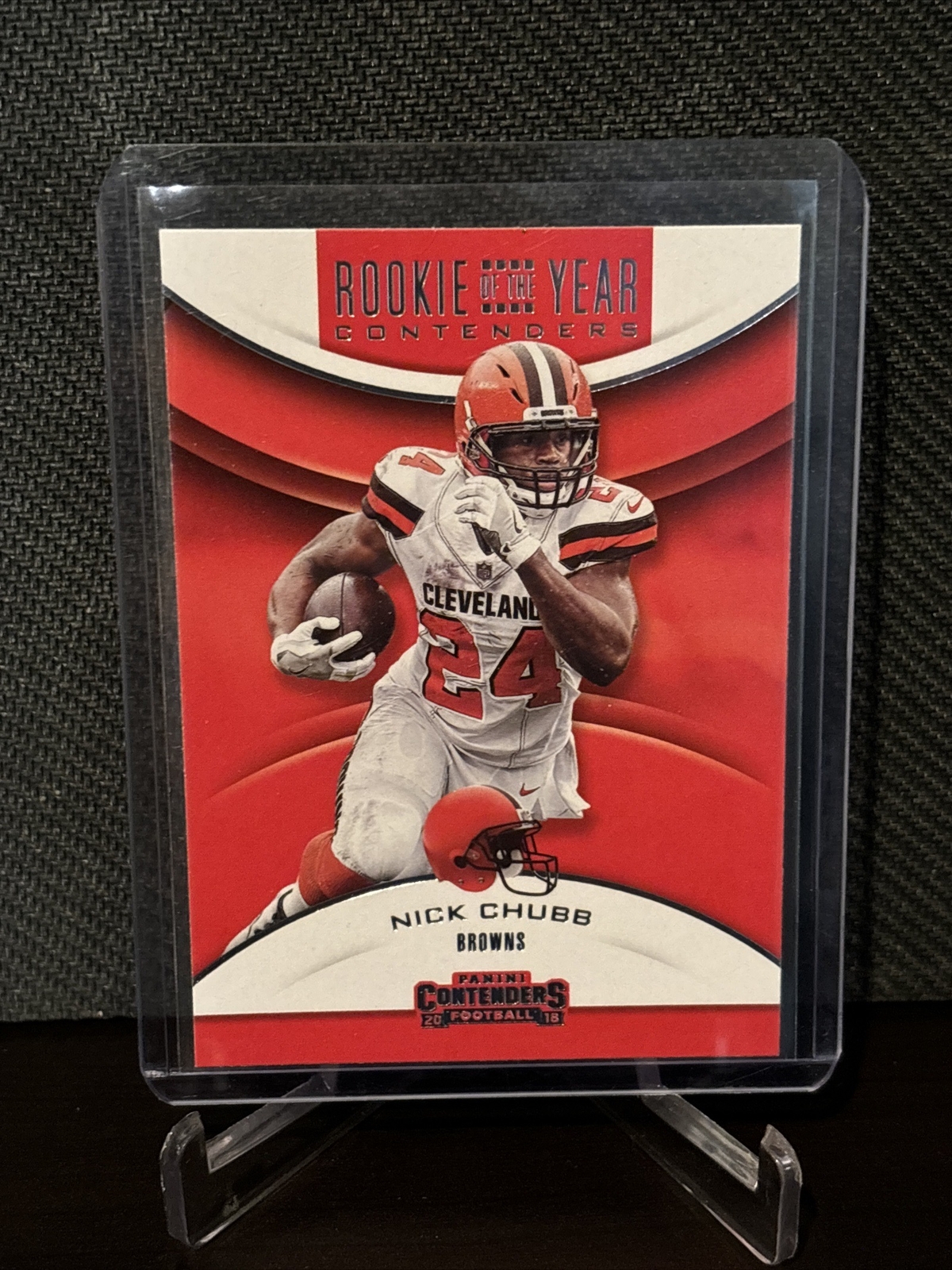 2018 Panini Contenders RYA-NC Nick Chubb Rookie of the Year Cleveland ...