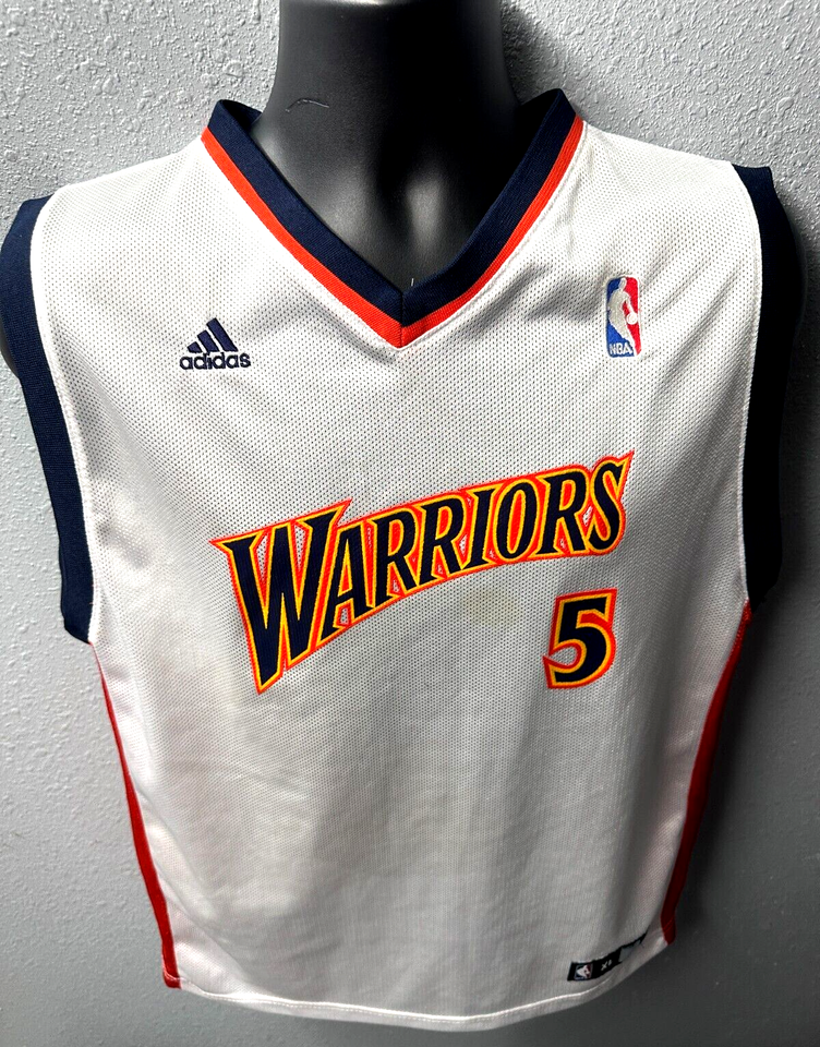 NBA Golden State Warriors #5 Baron Davis Jersey Youth Sz: (18-20) White ...