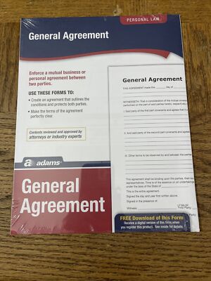 Adam’s General Agreement Forms | eBay